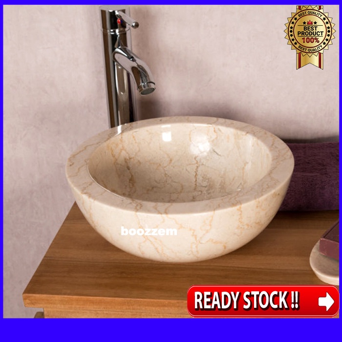 Jual wastafel marmer bulat diameter 30cm | Shopee Indonesia