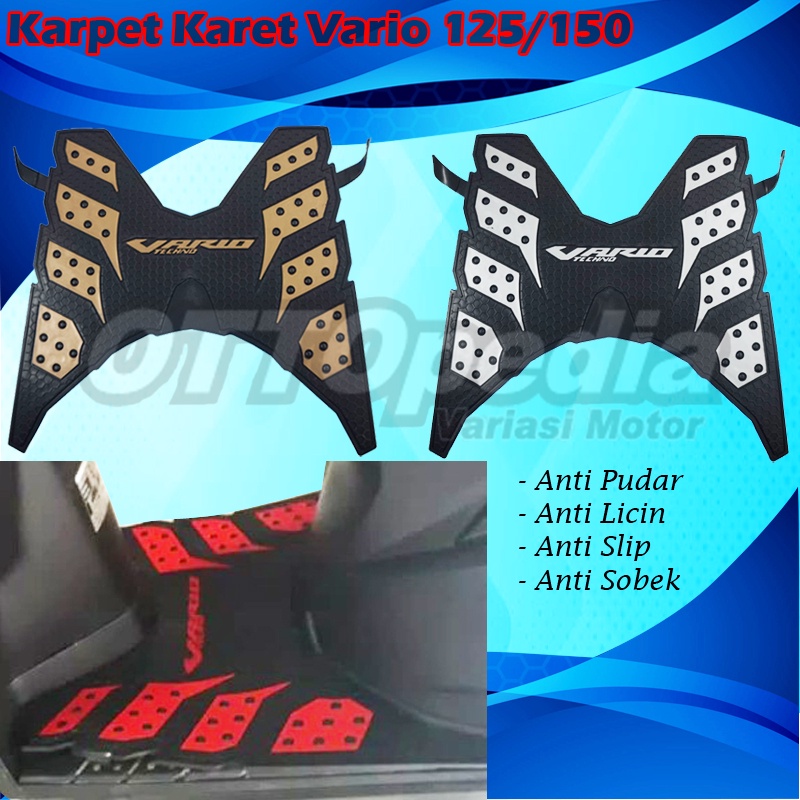 Jual Karpet Karet Tebal Foot Panel Pijakan Alas Kaki Motor Vario 150 ...