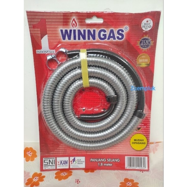 Jual Selang Gas LPG Winn Gas Premium Panjang Selang LPG 1,8 Meter SNI ...