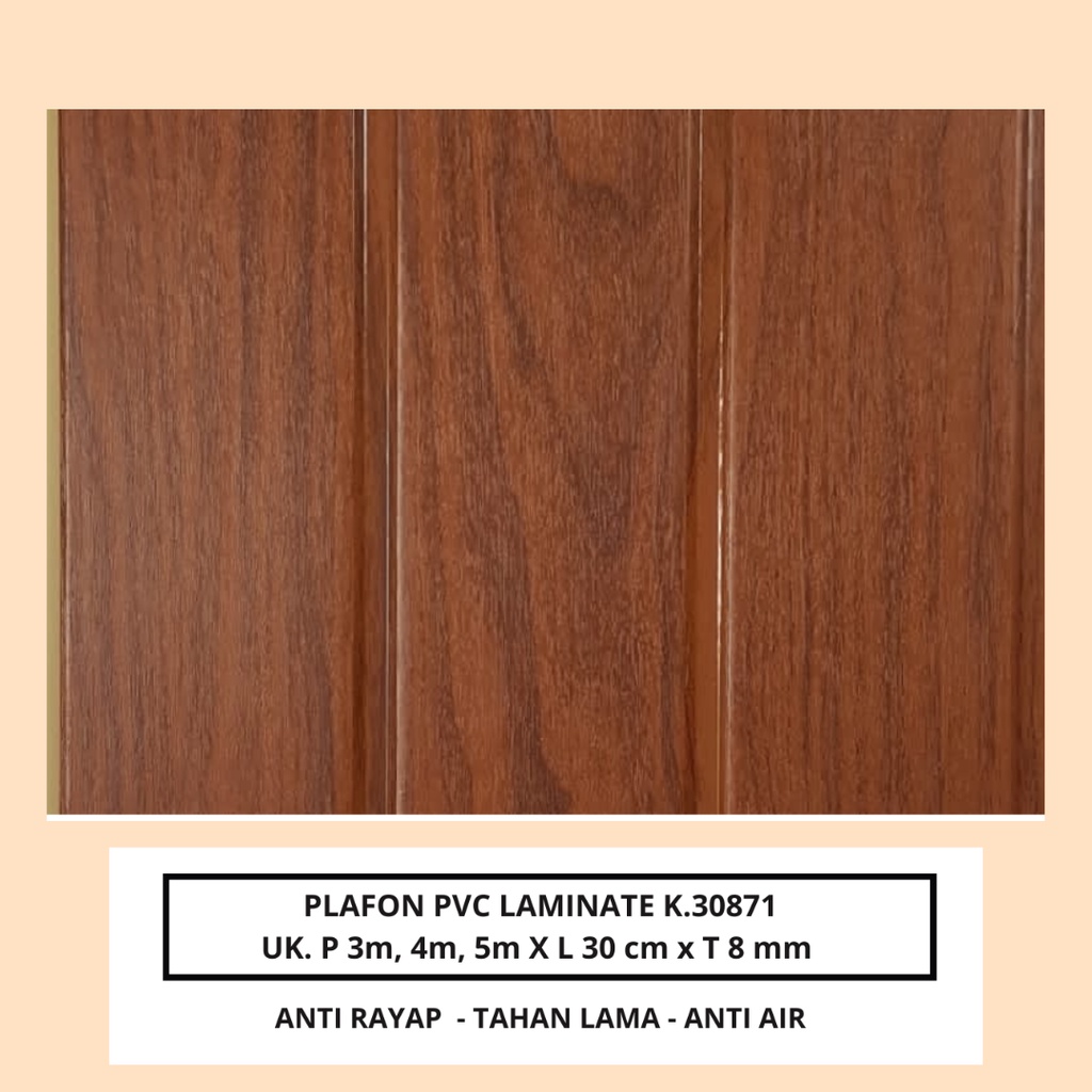 Jual Plafon PVC Motif LAMINATE Tipe K.30971 /Plafon PVC Murah/Sale ...