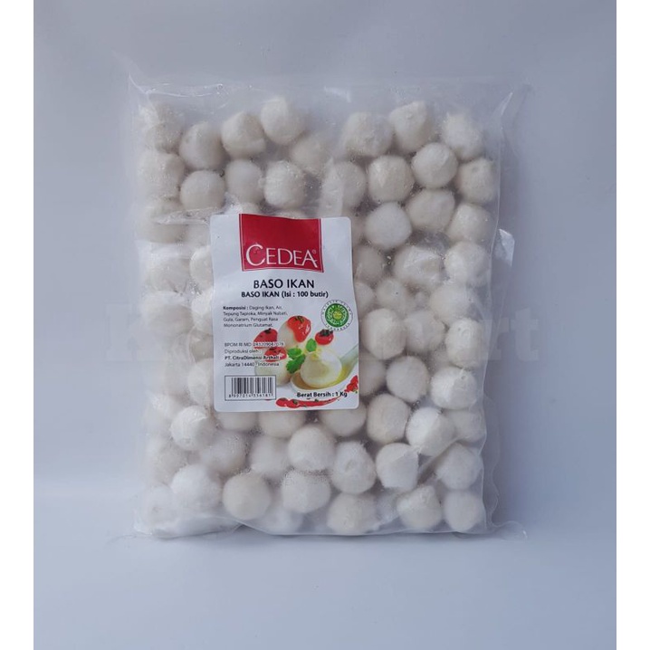 Jual cedea fish ball 1kg (100pcs) / baso ikan / bakso fish | Shopee ...