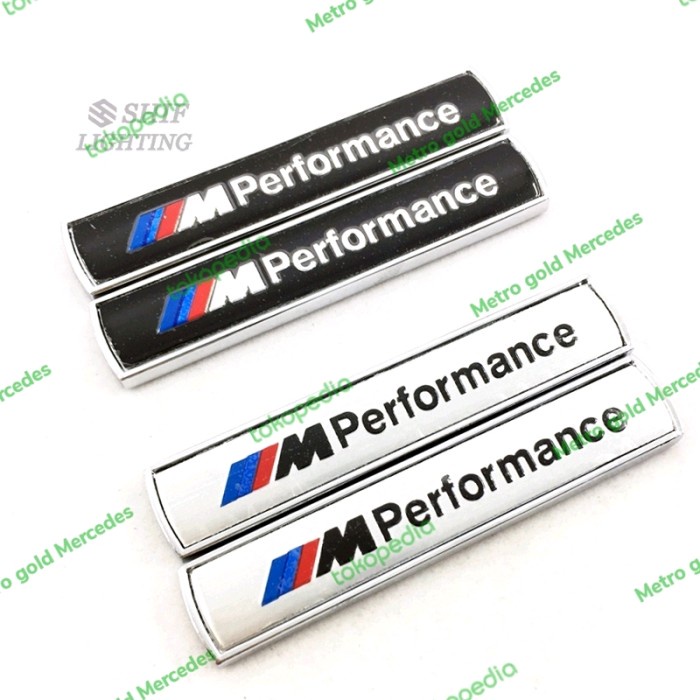 Jual Emblem Fender M Performance Fender Side & Interior Exterior Mobil ...