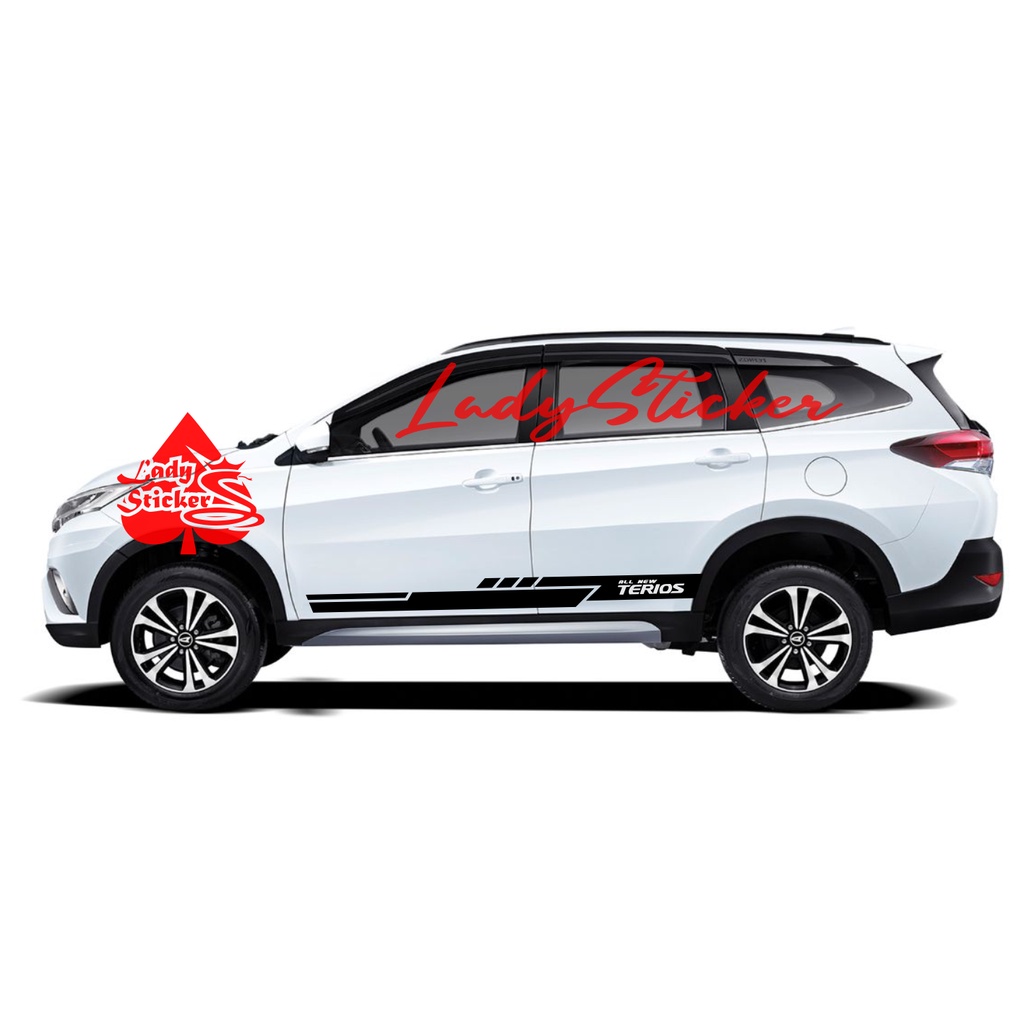 Jual cutting sticker mobil all new terios striping sticker mobil ...