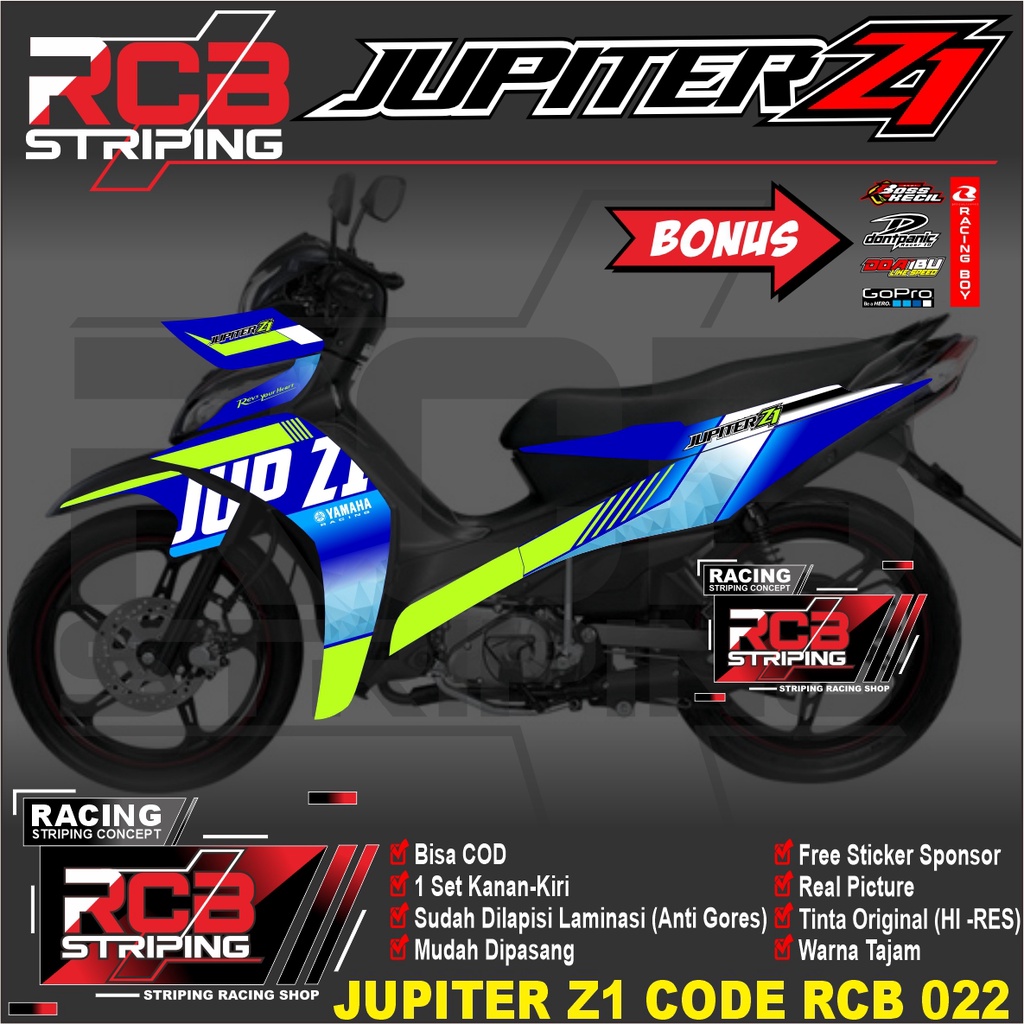 Jual STRIPING VARIASI JUPITER ROBOT/Z1 RACING THAILOOK KEREN TERBARU ...