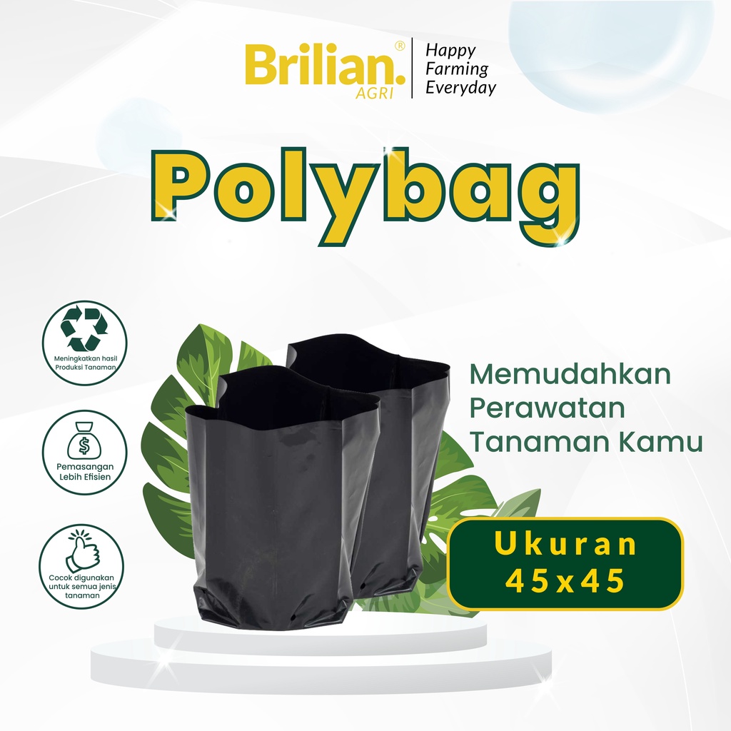 Jual Polibag Tanaman Polybag Hitam Ukuran 45 cm x 45cm | Shopee Indonesia