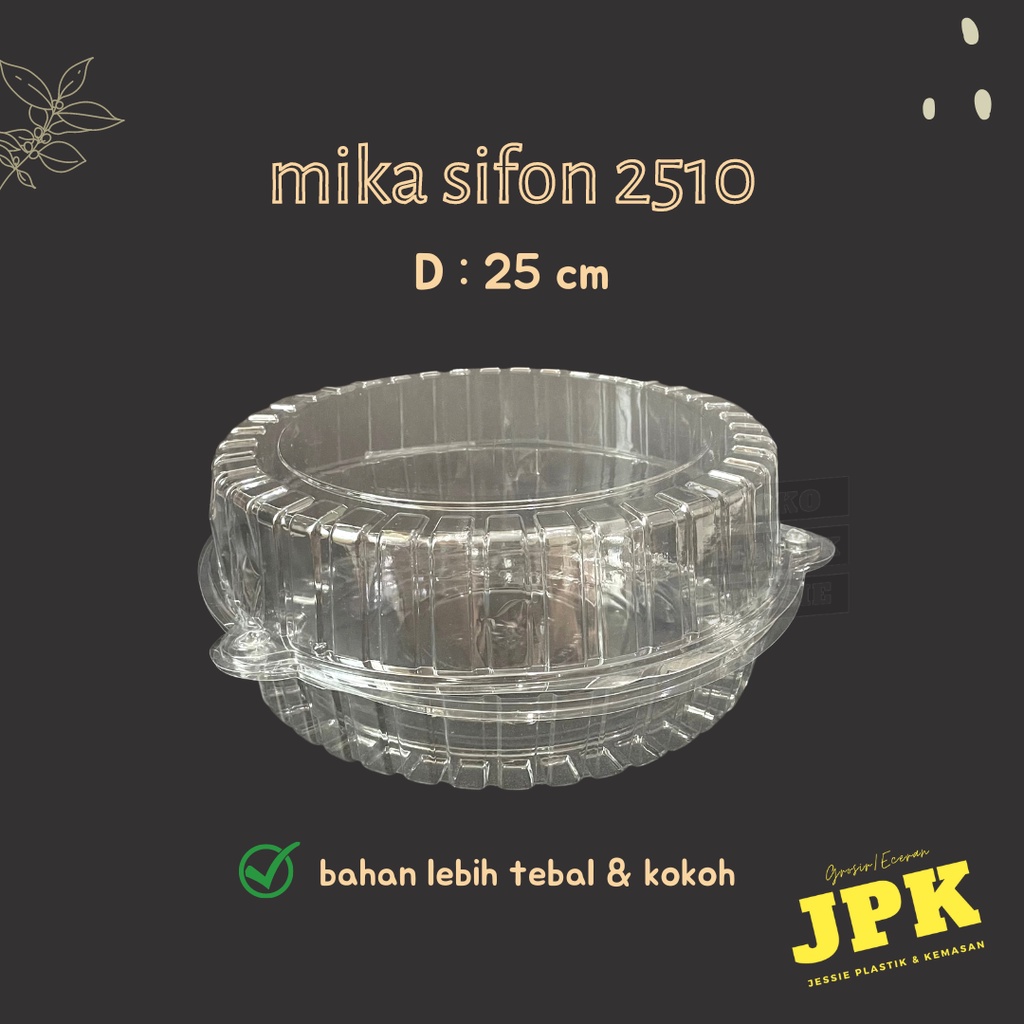 Jual mika bolu bulat bening 25 cm / mika sifon 2510 (BAHAN TEBAL ...