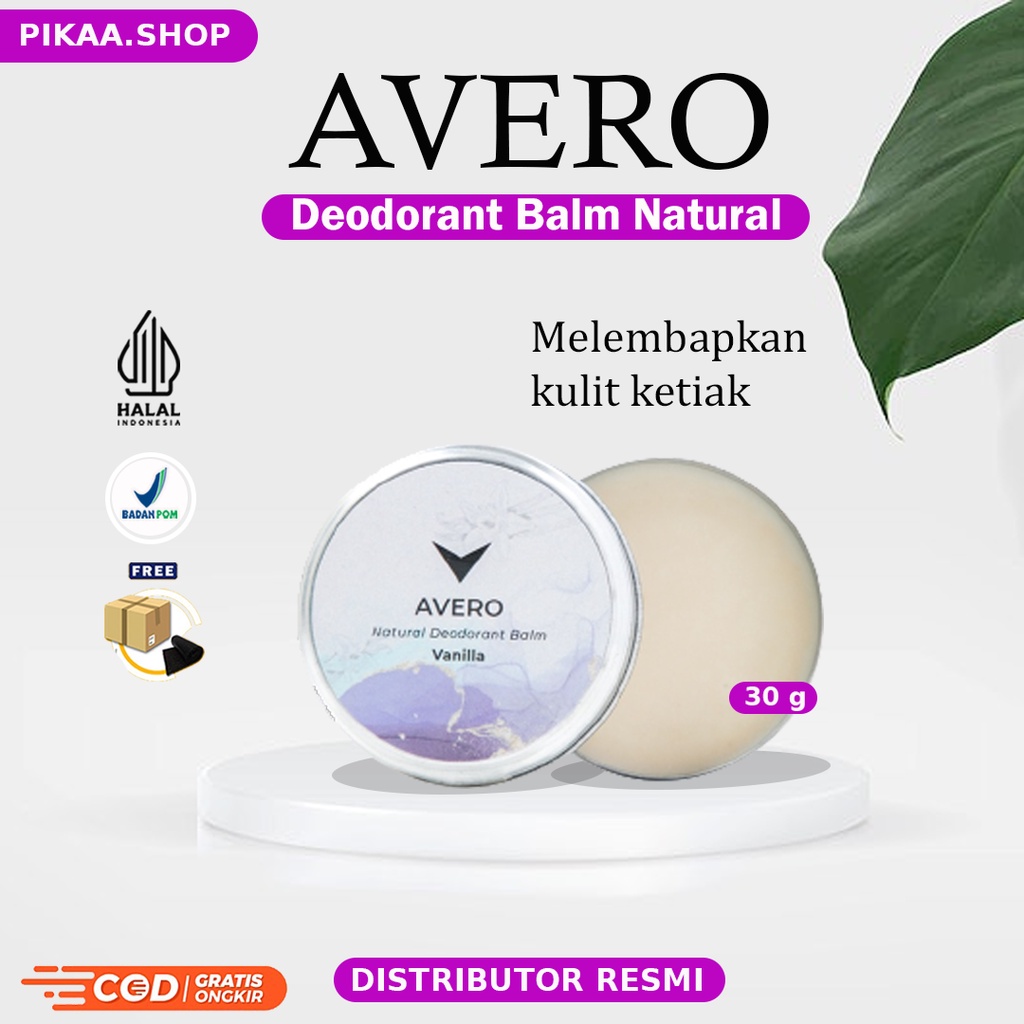 Jual Avero Solid Natural Deodoran Alami Balm Ketiak BPOM Tanpa Alkohol, & Alumunium - 30g ...
