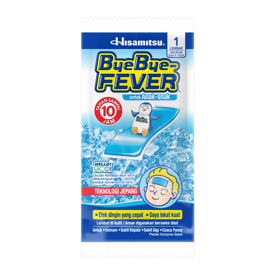 Jual Hisamitsu Byebye Fever Anak 1 Lembar - Plester Kompres untuk Anak ...