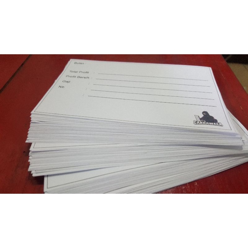 Jual CETAK PRINT SLIP GAJI/ PRINT F4 jadi 4 | Shopee Indonesia
