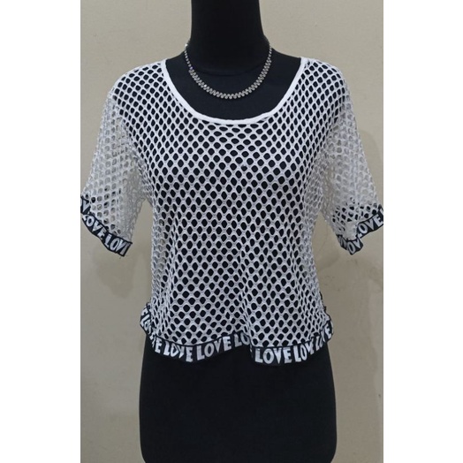Jual Outer jaring putih (Preloved) | Shopee Indonesia