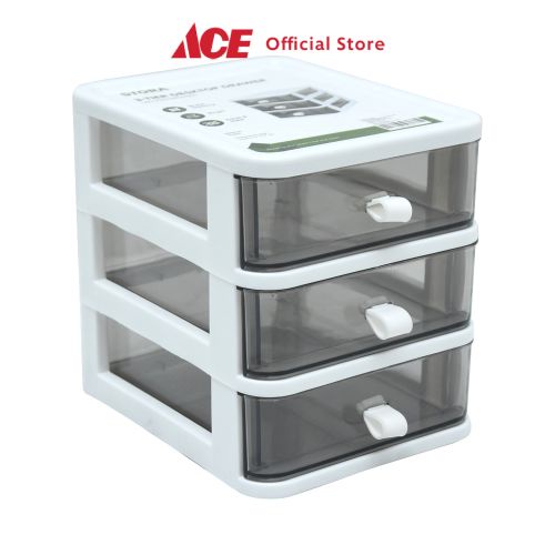 Jual Ace Stora 13.4X17X17 cm Laci Penyimpanan Mini 3 Tingkat Desk Mini ...