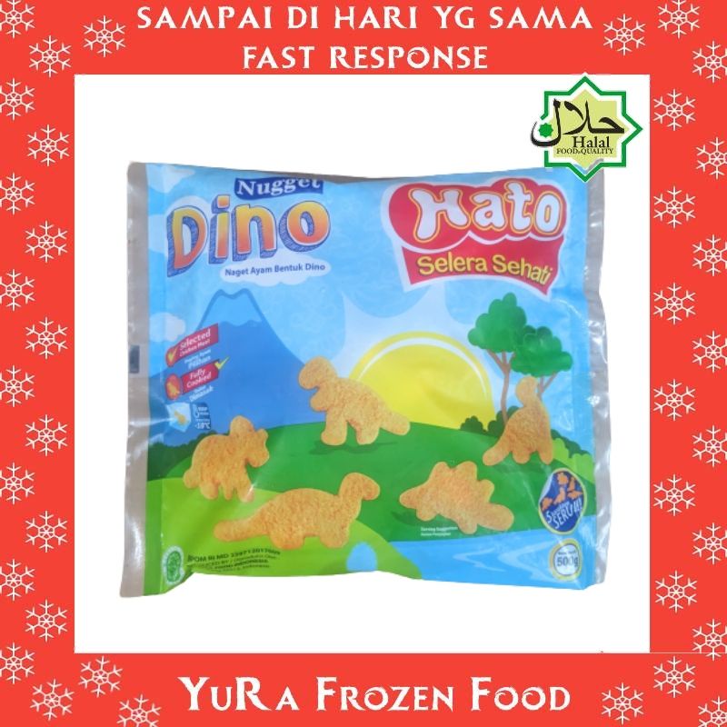 Jual HATO Chicken Nugget Dino Naget Ayam 500 gr | Shopee Indonesia