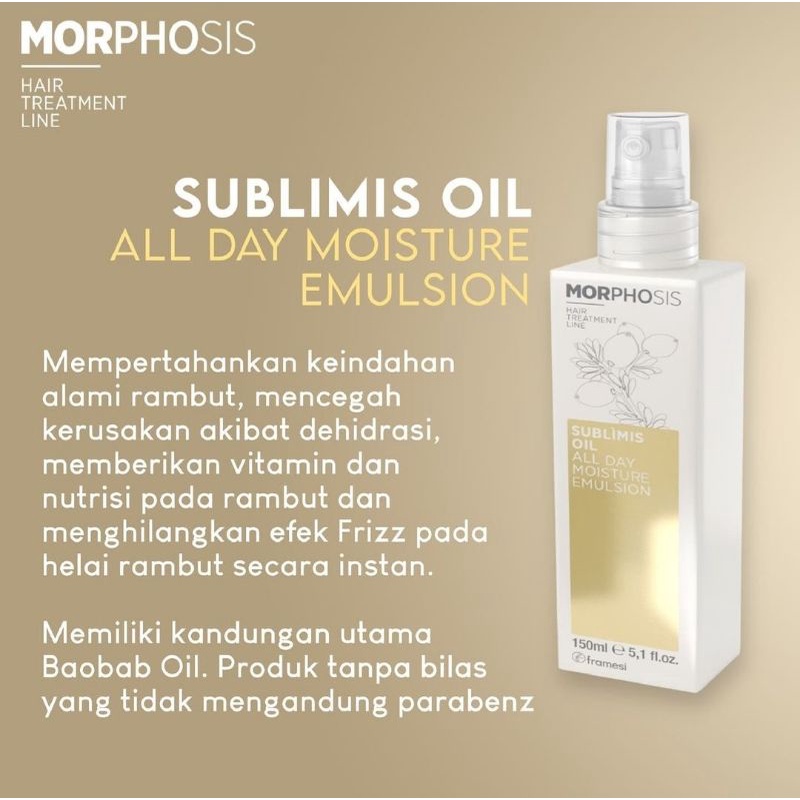 Jual Framesi Morphosis Sublimis Oil All Day Moisture Emulsion 150ml ...