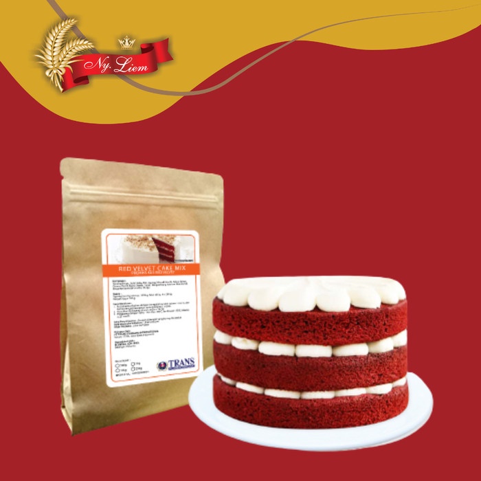 Jual TRANS Tepung Premix Red Velvet Cake 500 gram | Shopee Indonesia