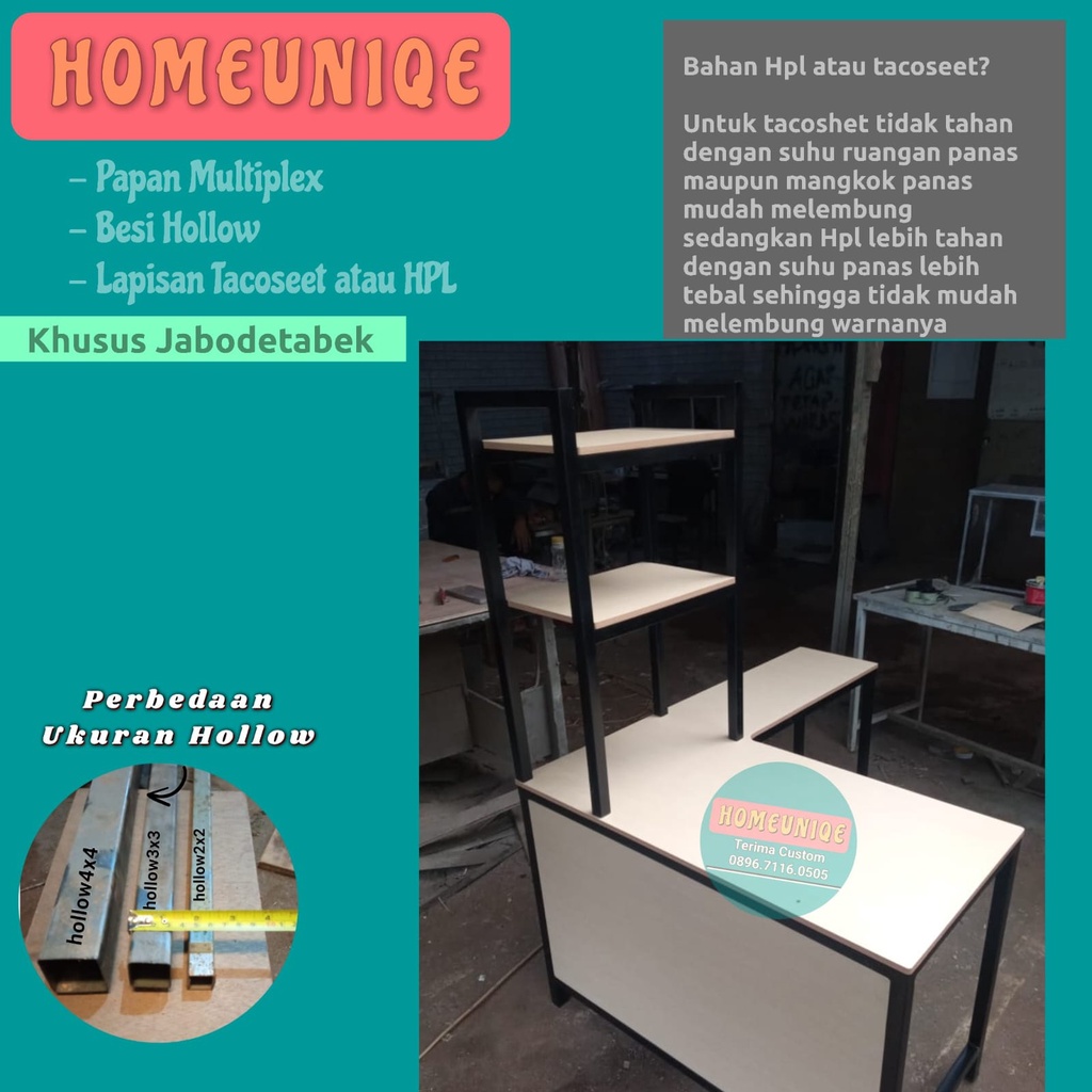 Jual Meja Custom Rak Meja Belajar Meja Serbaguna | Shopee Indonesia