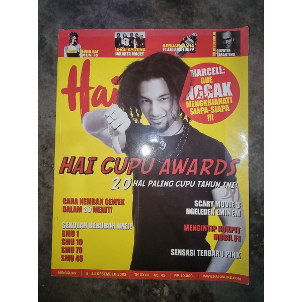 Jual Majalah Hai No 49 XXVII Tahun 2003 Edisi Marcell Puppen | Shopee Indonesia