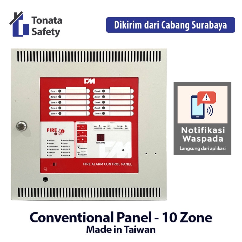 Jual Fire Alarm Control Panel 10 Zone Tonata / MCFA Conventional | Shopee Indonesia