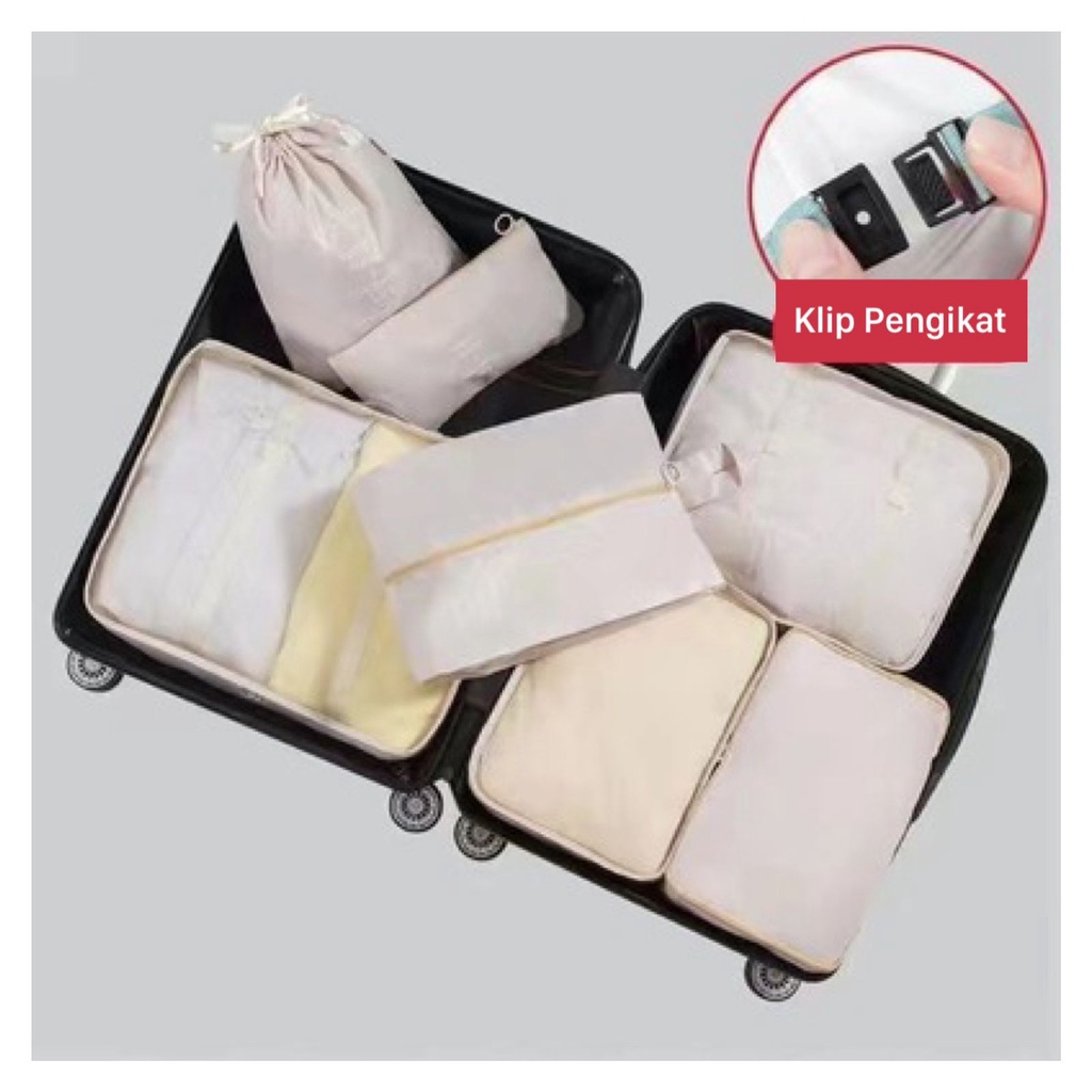 Jual 7 in 1 Tas Travel Organizer Storage Bag Luggage Bag Tas Dalam ...
