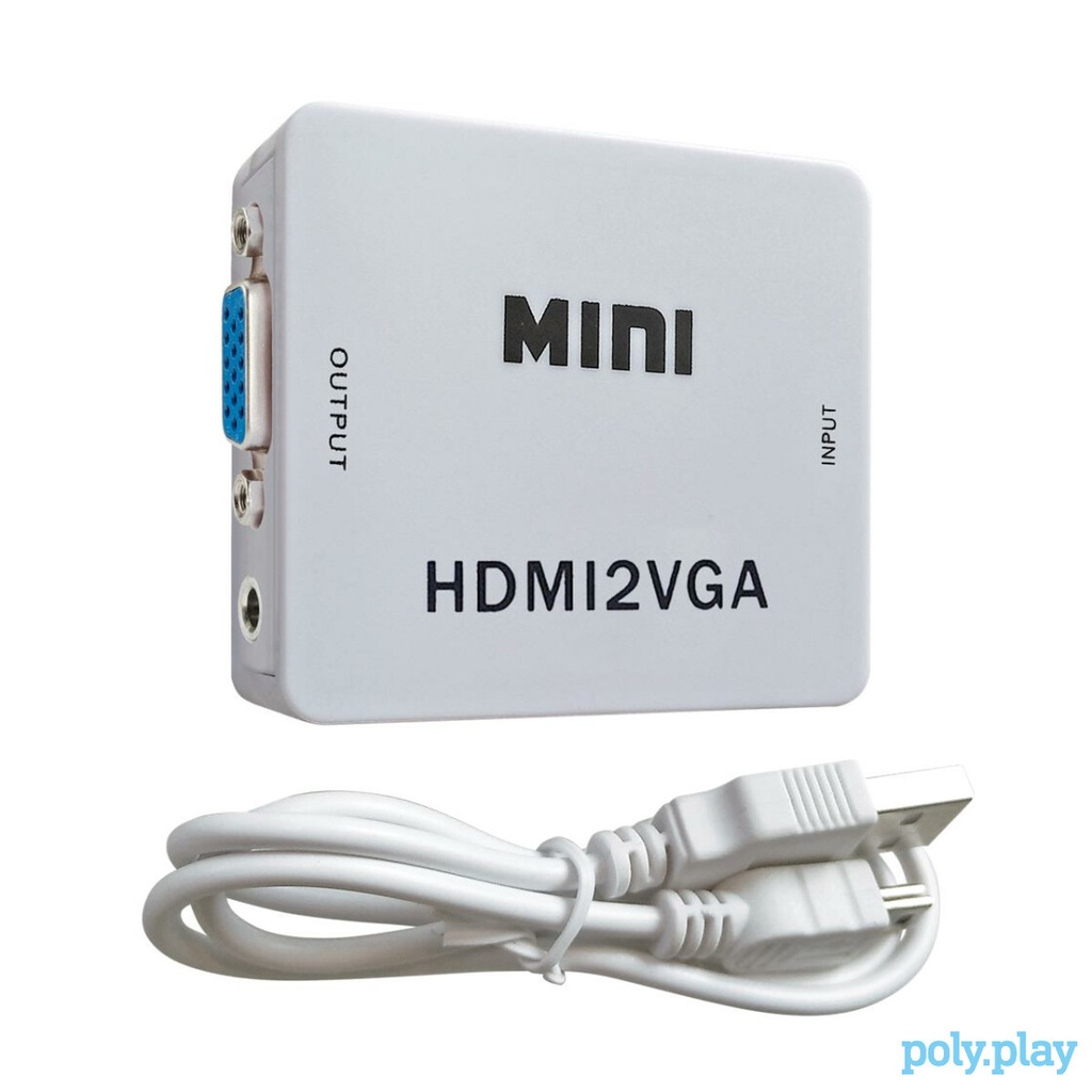 Jual CONVERTER Hdmi TO VGA MINI Hdmi2VGA 1080p with Audio | Shopee ...