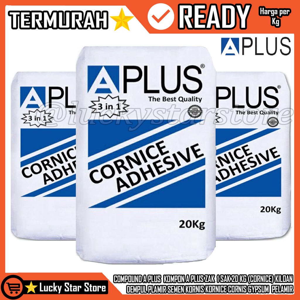 Jual A Plus Compound Kompon Per 1 Kg Cornice Kiloan Dempul Plamir Semen ...