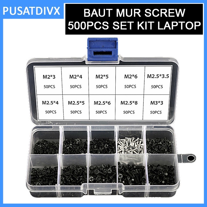 Jual SANJI 500PCS BAUT MSI LAPTOP SCREWS NOTEBOOK | Shopee Indonesia