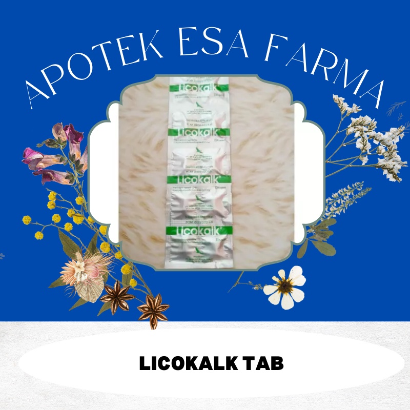 Jual LICOKALK 500 MG STRIP 10 Tablet - Suplemen Kalsium Makanan ...