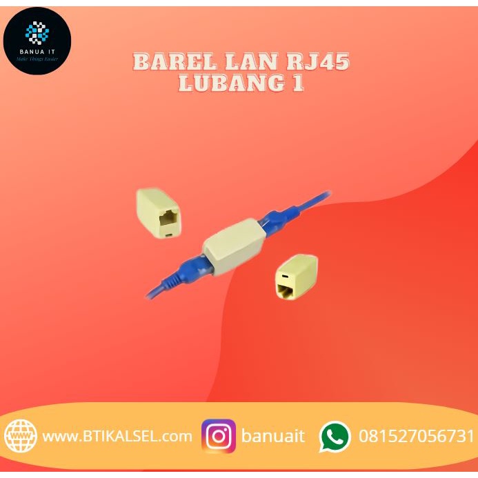 Jual Barel Konektor RJ45 Sambungan Kabel LAN Standard Quality | Shopee ...
