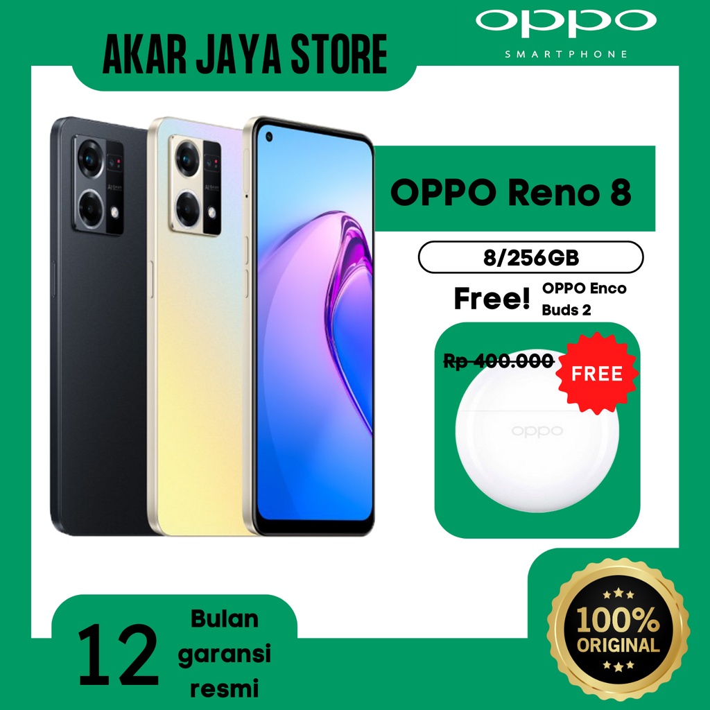 Jual OPPO Reno 8 4G 8/256 Ram 8GB Internal 256GB Garansi Resmi OPPO ...