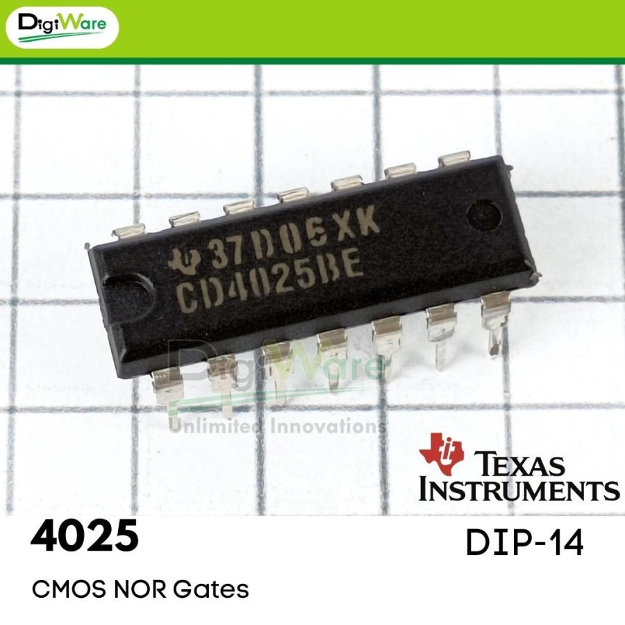 Jual CMOS 4025 NOR Gates DIP 14 Pin | Shopee Indonesia
