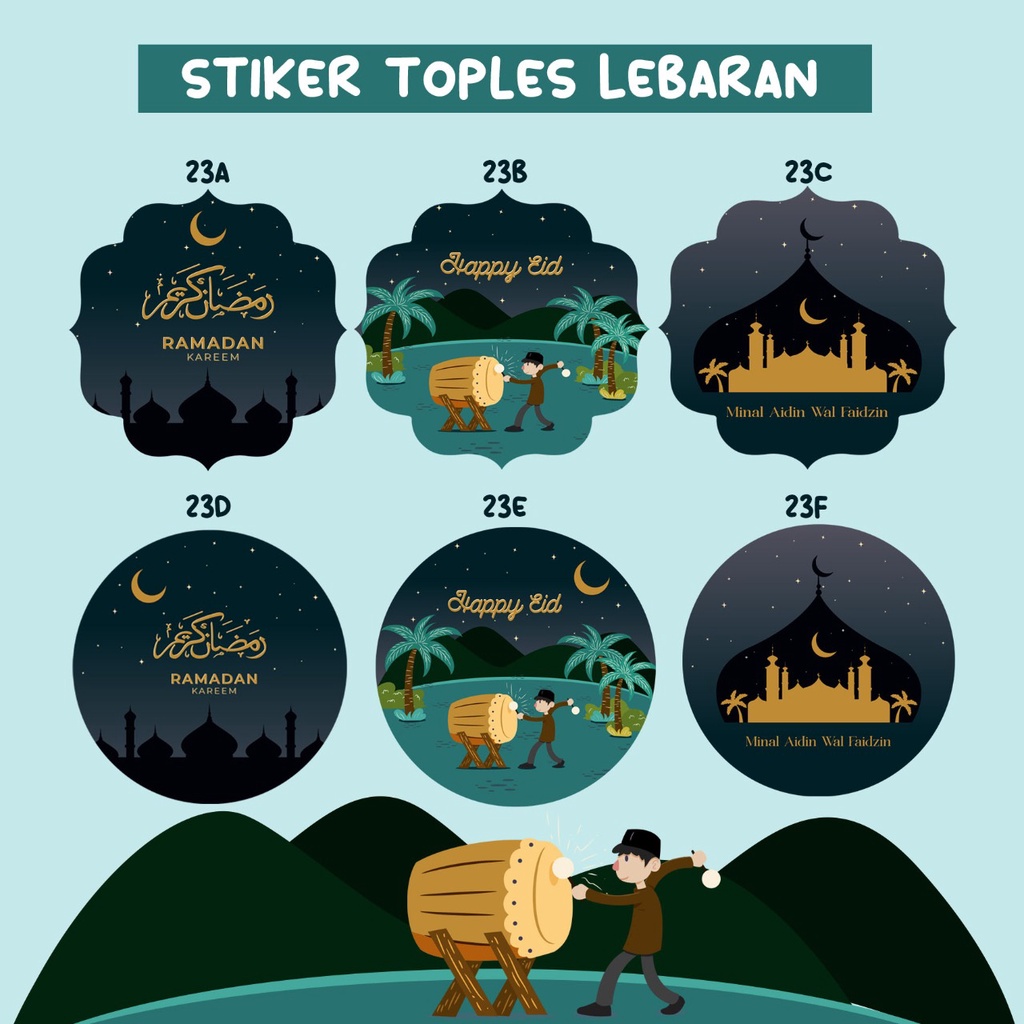 Jual STIKER LEBARAN TOPLES DESIGN BARU UK.7x7cm (Harga 1 lembar a3 ...