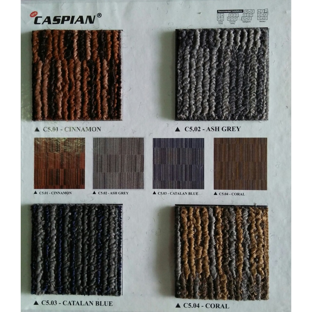 Jual Karpet Tile Caspian 50 x 50cm | Karpet Tile Kantor Bahan Nylon ...