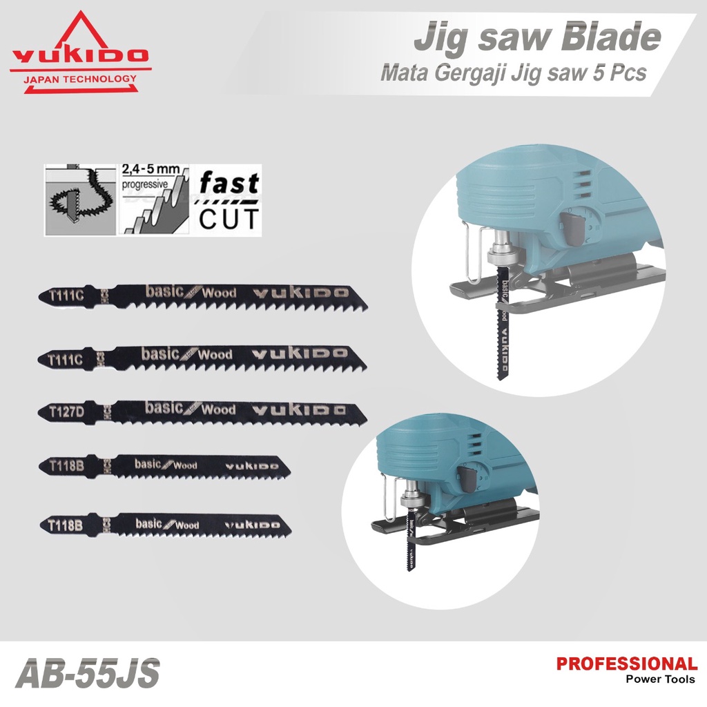 Jual MATA GERGAJI 5 pcs Jigsaw Blade kayu Mata Jigsaw T 111 C T127D ...