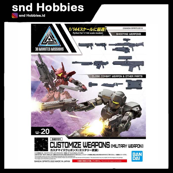 Jual GUNDAM CUSTOMIZE WEAPONS(MILITARY WEAPON) | Shopee Indonesia