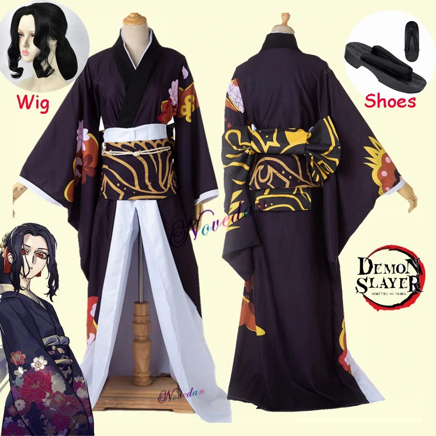Jual Haori Baju Cosplay Kimono Jubah Anime Demon Slayer Kimetsu no ...
