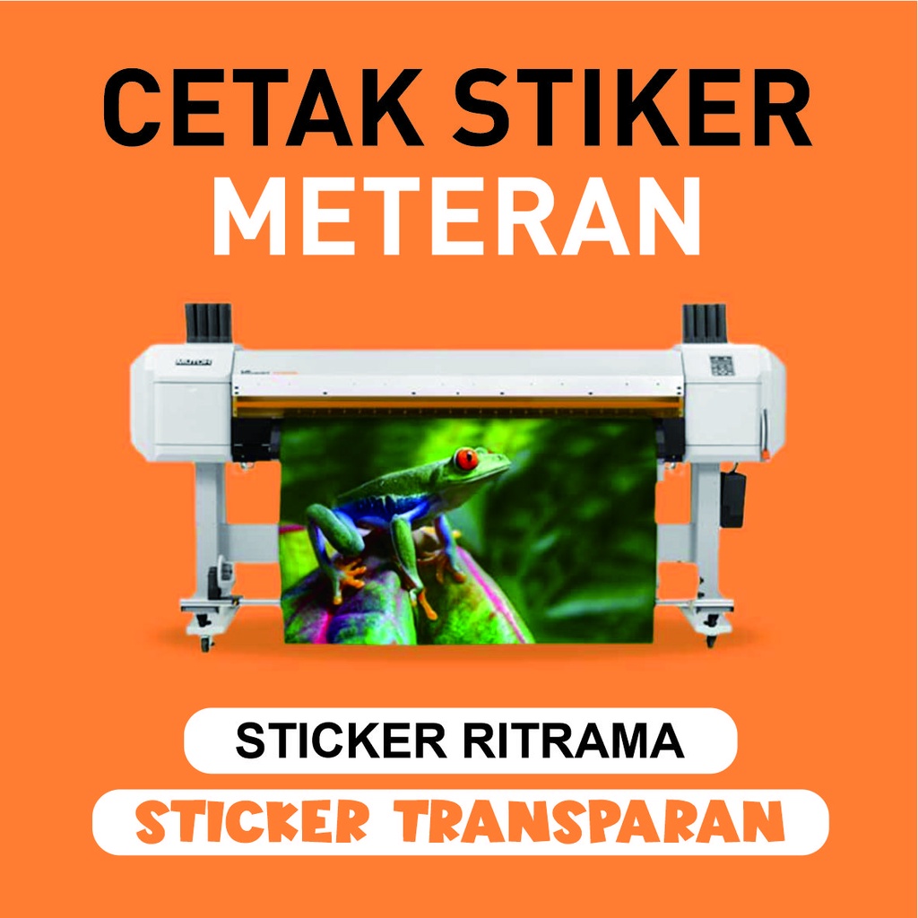 Jual CETAK STICKER METERAN (Hasil cetak high resolution) | Shopee Indonesia