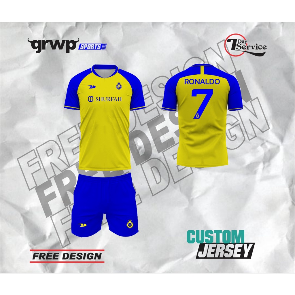 Jual JERSEY RONALDO AL NASR DEWASA FULL PRINTING TERBARU JERSEY CLUB ...