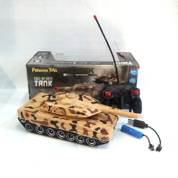 Jual Mainan Remot Kontrol Tank Robot / R/C Tank Baja (09070350 ...