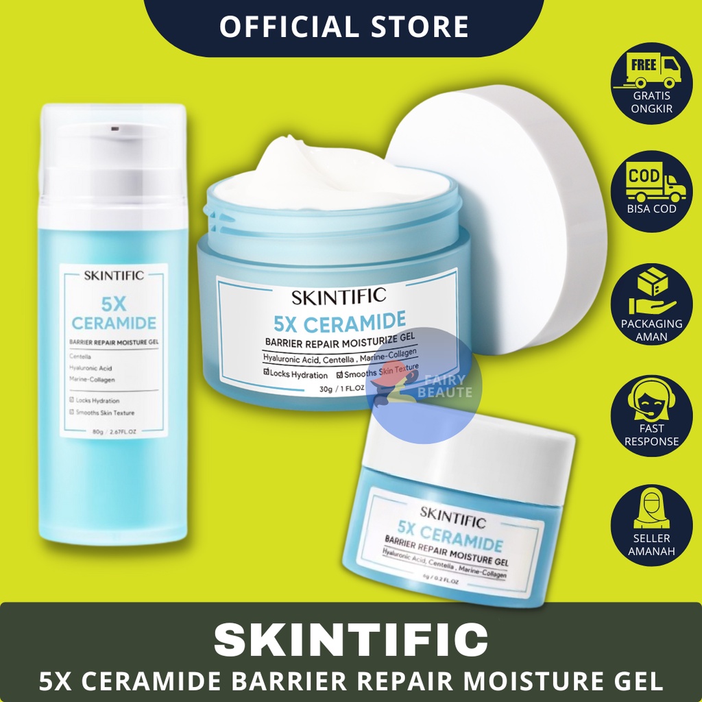 Jual Skintific - 5X Ceramide Barrier Repair Moisturize Gel Moisturizer ...