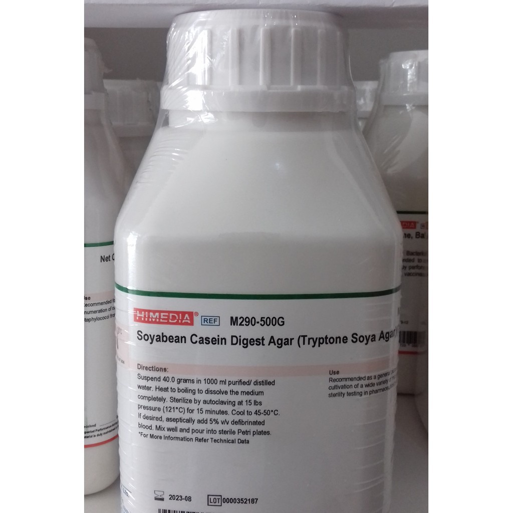 Jual Soyabean Casein Digest Agar / Tryptone Soya Agar / TSA Himedia Per ...