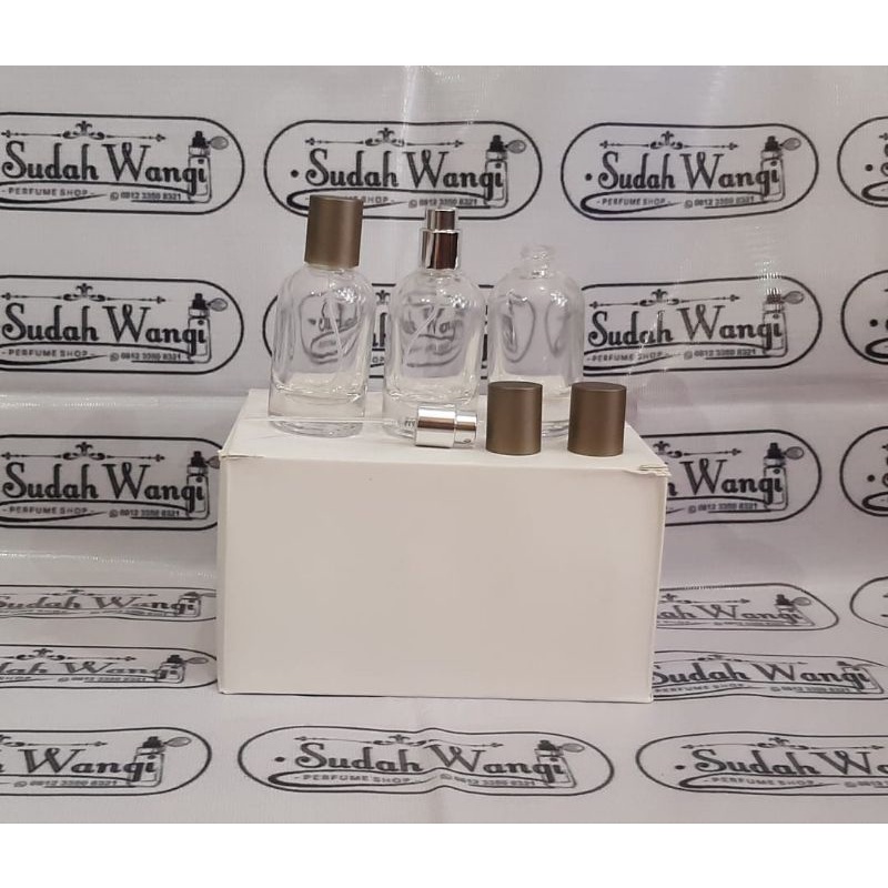 Jual botol parfum LLB silver 30ml spray ulir harga per 1 biji | Shopee ...