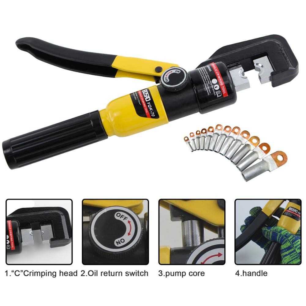 Jual Tang Press Ferrules Crimping Skun Kabel Hidrolis Hidrolik 4-70 mm2 ...