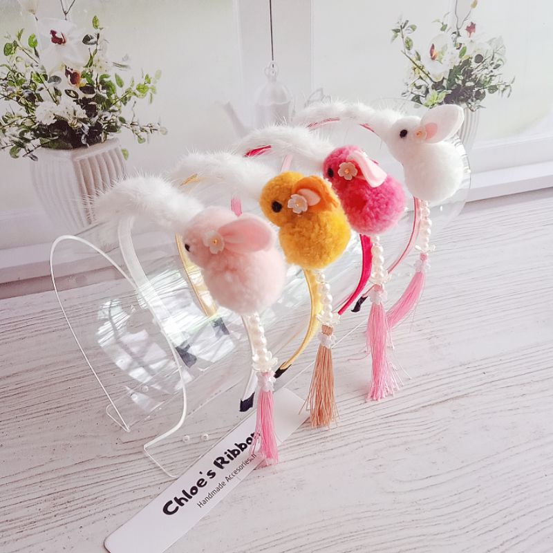 Jual Chloe's Ribbon | Handmade Bando Kelinci Pompom | chloesribbon ...