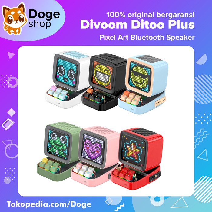 Jual Divoom Ditoo-Plus Speaker Bluetooth With Led Pixel Art Rgb Plus ...
