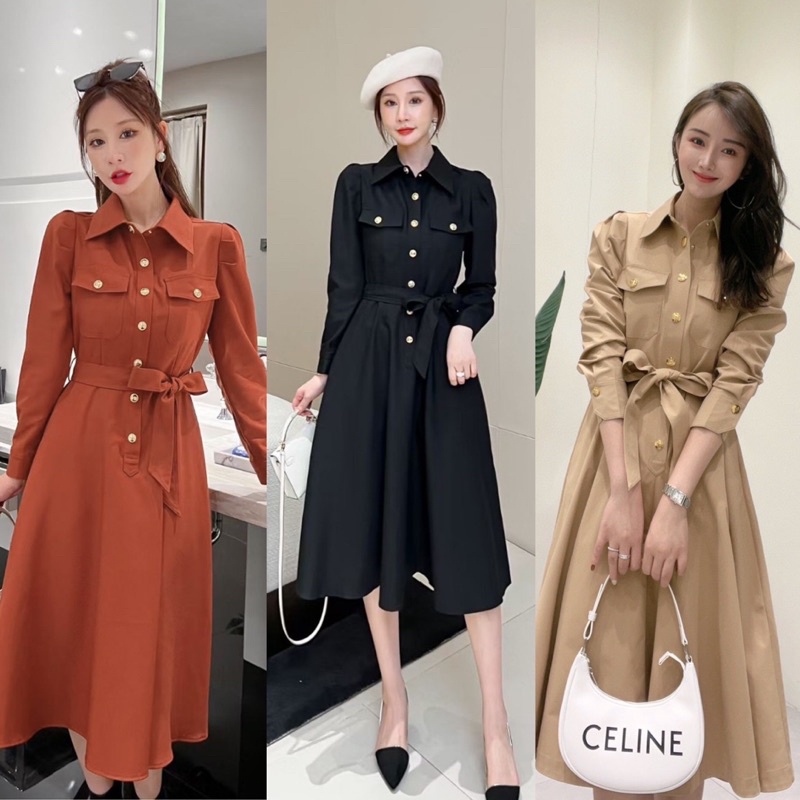 Jual Maja Dress Korean Simple Basic Polos Dinner Hijab Lebaran Sopan ...