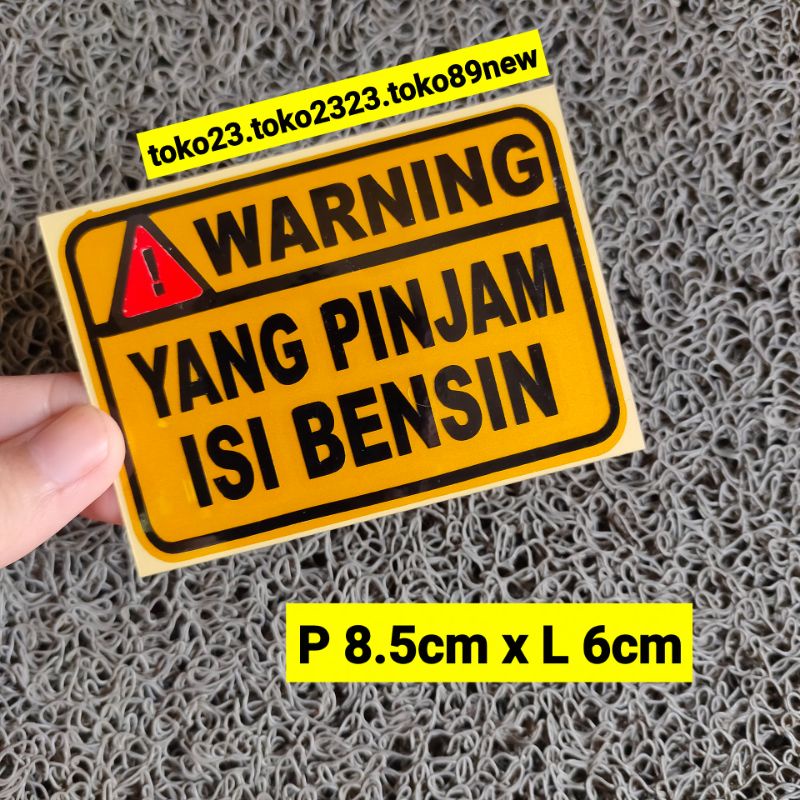 Jual STIKER CUTTING MOTOR STIKER KATA KATA WARNING | Shopee Indonesia