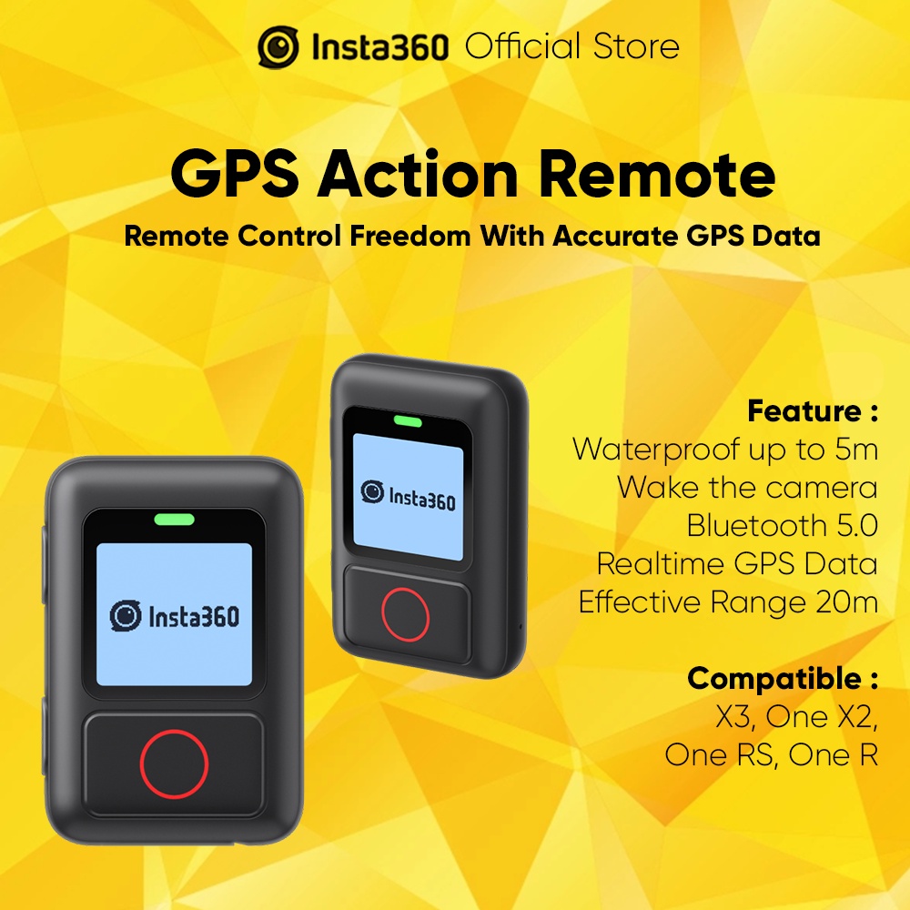 Jual Insta360 GPS Action Remote for X2/ X3/ One R/ One RS | Shopee ...