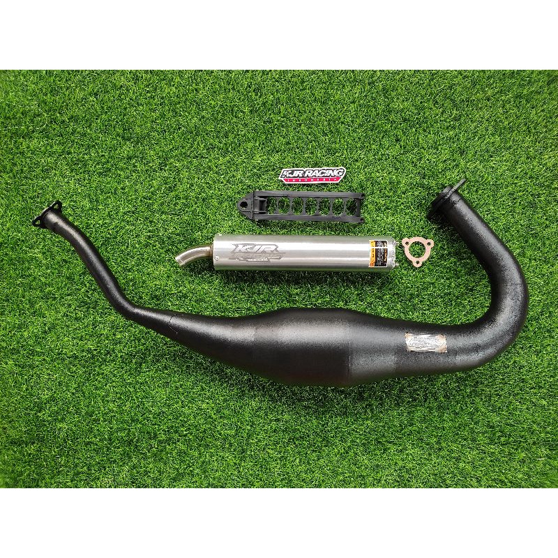 Jual KNALPOT NINJA R/RR COBRA KJR RACING MODEL HITAM POWDER COATING ...