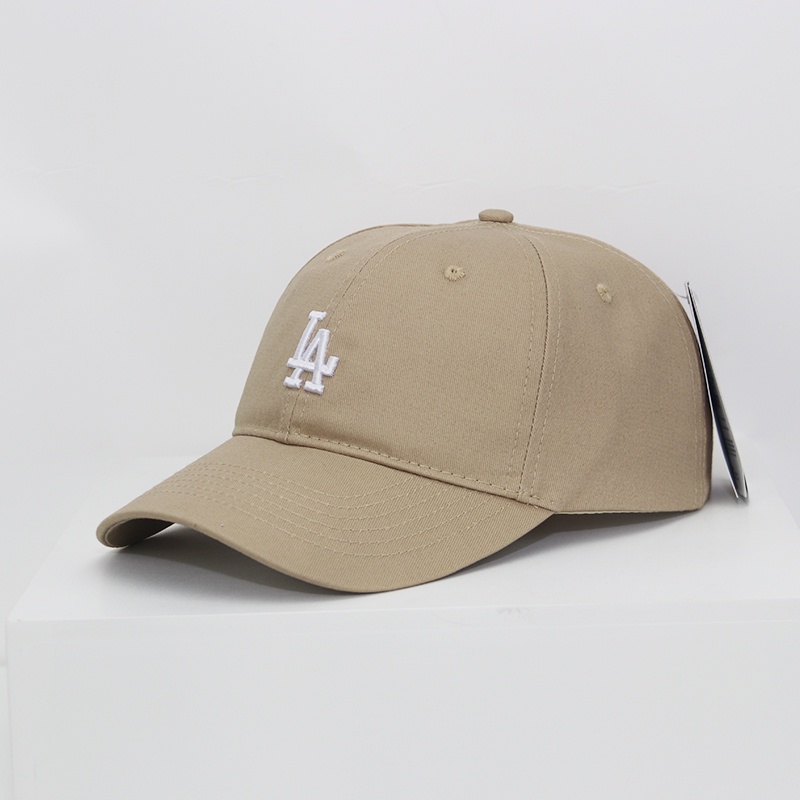 Jual Topi MLB Korea LA Los Angeles Dodgers Bordir Cream White Small ...