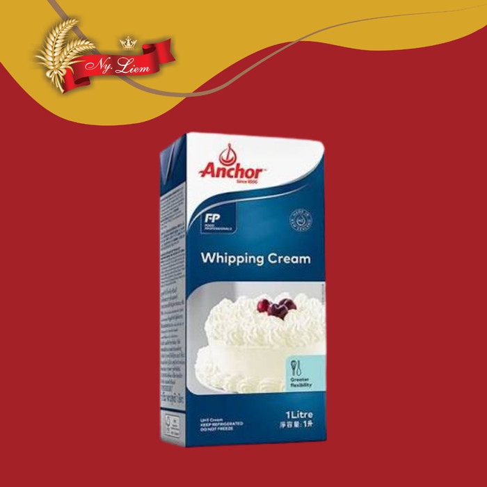 Jual ANCHOR Whipping Cream Full Cream 1 liter (GOSEND/GRAB Only ...