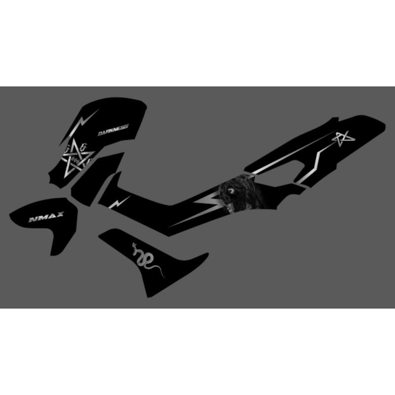 Jual STRIPPING STICKER YAMAHA NMAX OLD DESIGN COPY MEDUSA TRANSPARAN ...